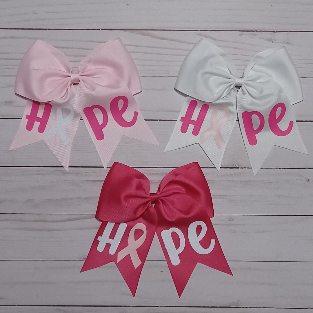 Breast Cancer Awareness Bow Pink Out Bulk Bows Cheer Bow - Etsy