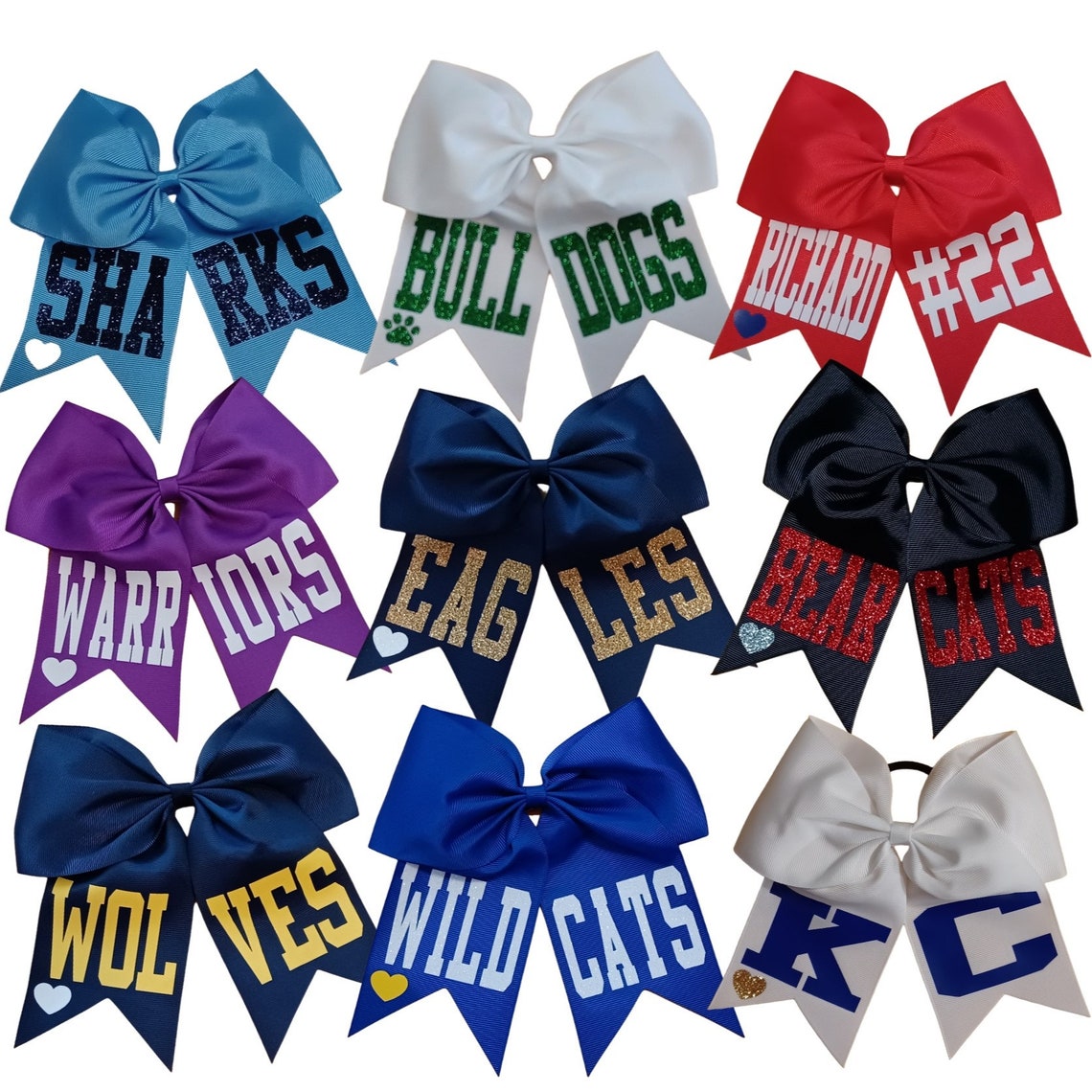 Tigers Bow Customize, Personalize Team School Bow, Bulk Bow - Etsy