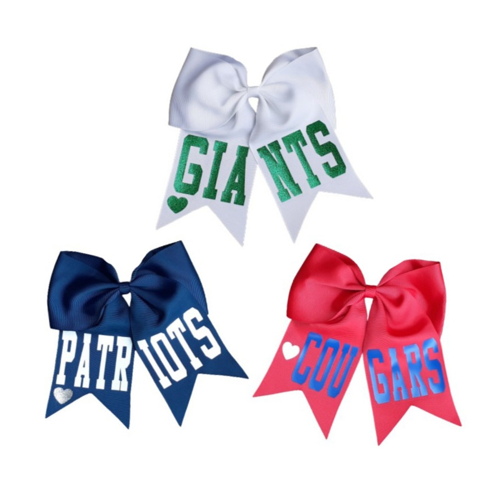 Team Bow School Mascot Bow Customize Colors and Name Cheer - Etsy