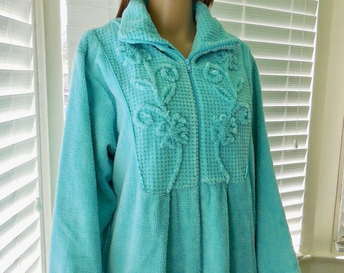 CHENILLE HOUSE ROBE Chenille Robe Vintage Robe Full Length House Robe ...