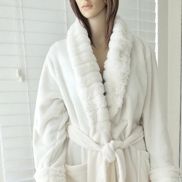 Women Fluffy Robe Etsy