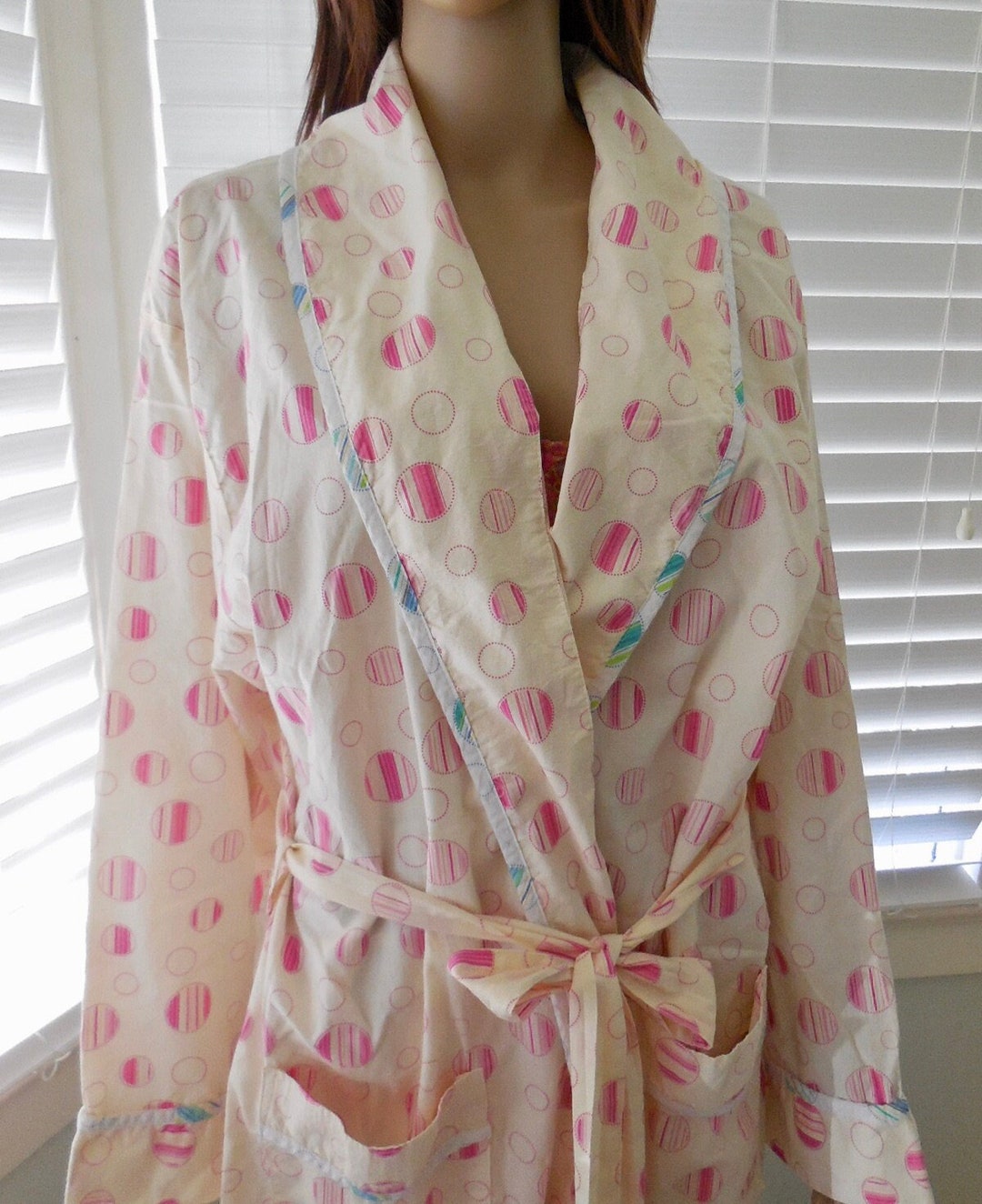 PLUSE Size Robe ALEXANDER DEL Rossa Women Long House Robe Abstract ...