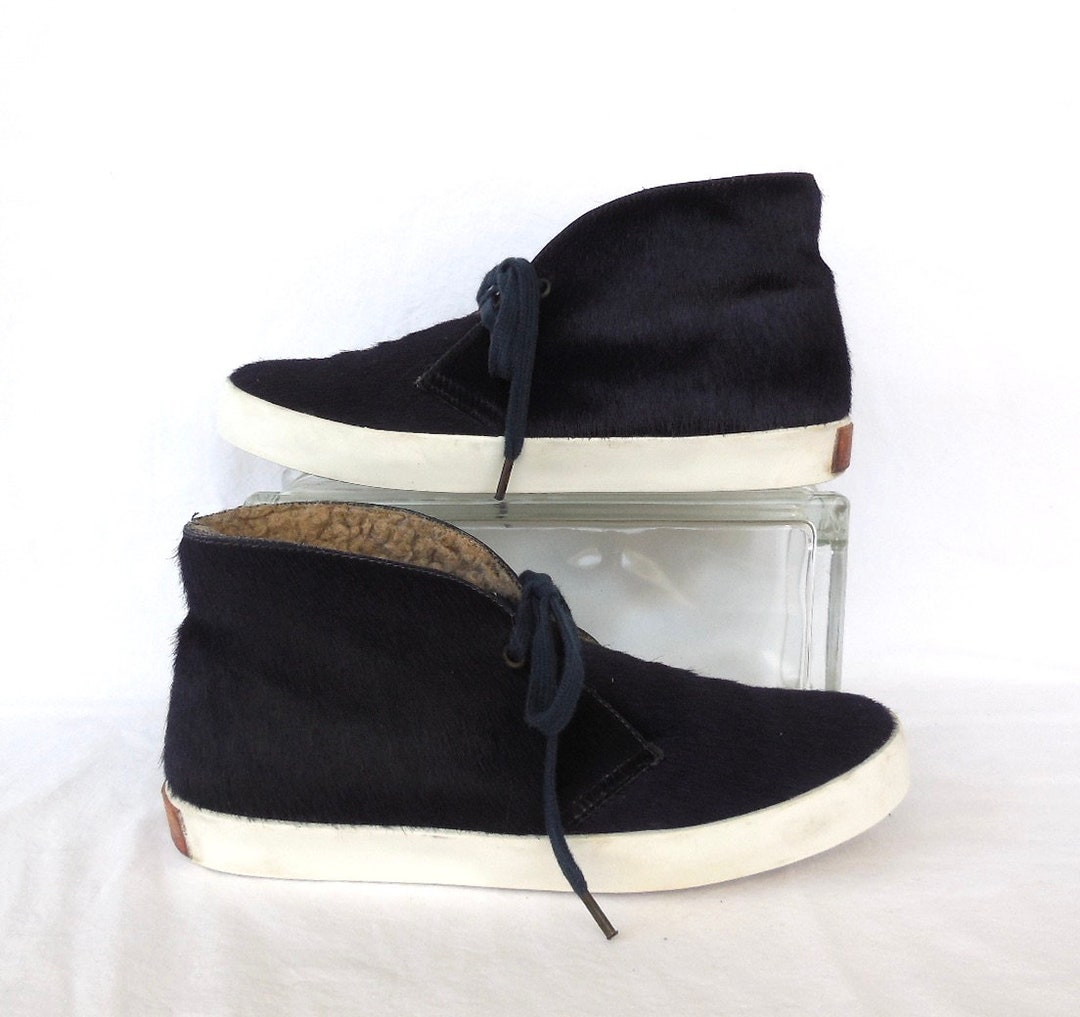 PONY Hair Shoes PENELOPE CHILVERS Womens Black Calf Hair Ankle Shoes ...