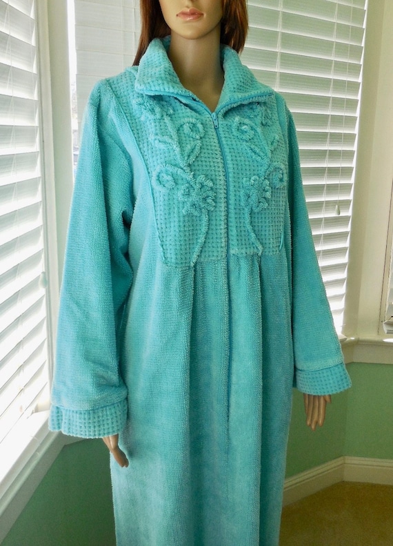 CHENILLE HOUSE ROBE Chenille Robe Vintage Robe Full Length - Etsy