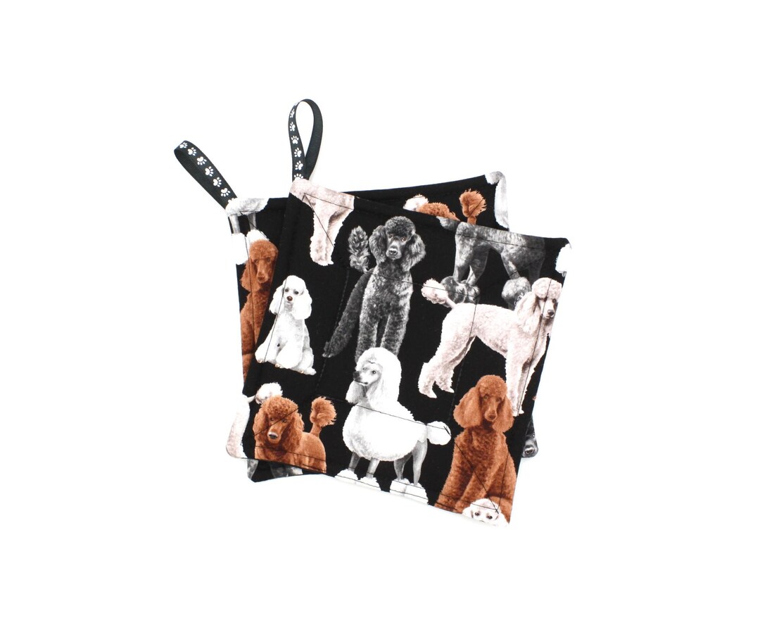 Poodle Pot Holder/set of Two/dog Lover Gifts/poodle Gifts/poodle Items ...