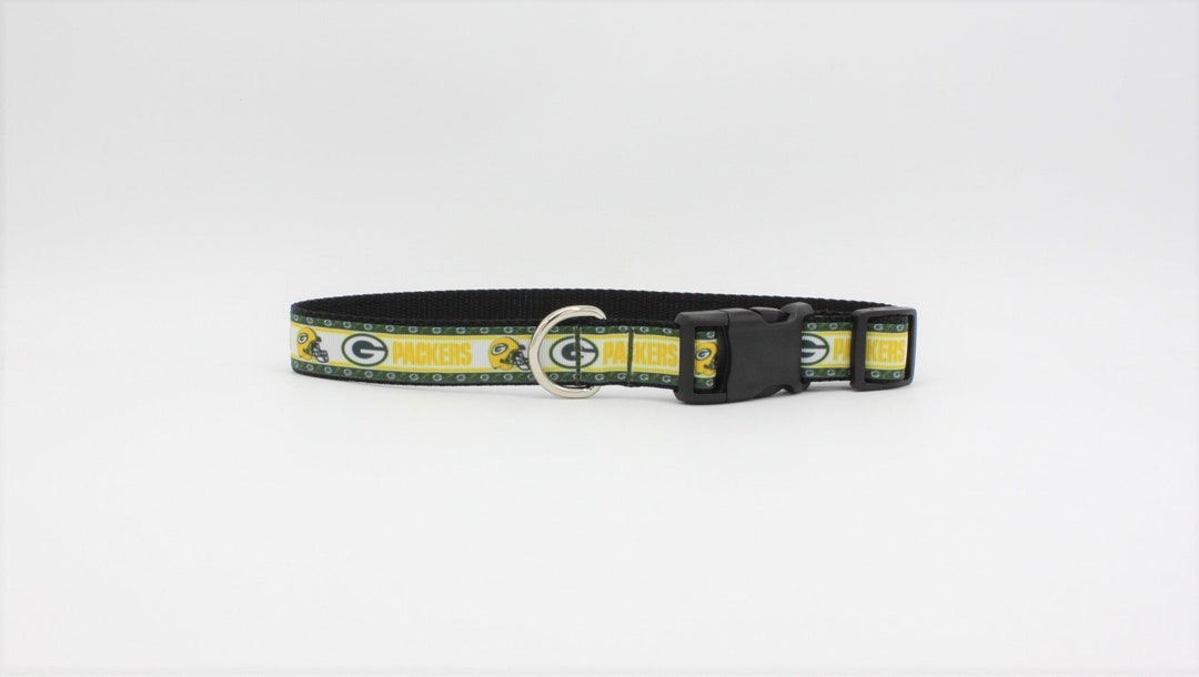 Green Bay Packers Inspired Dog Collar/leash Sets/green Bay Dog Collar ...