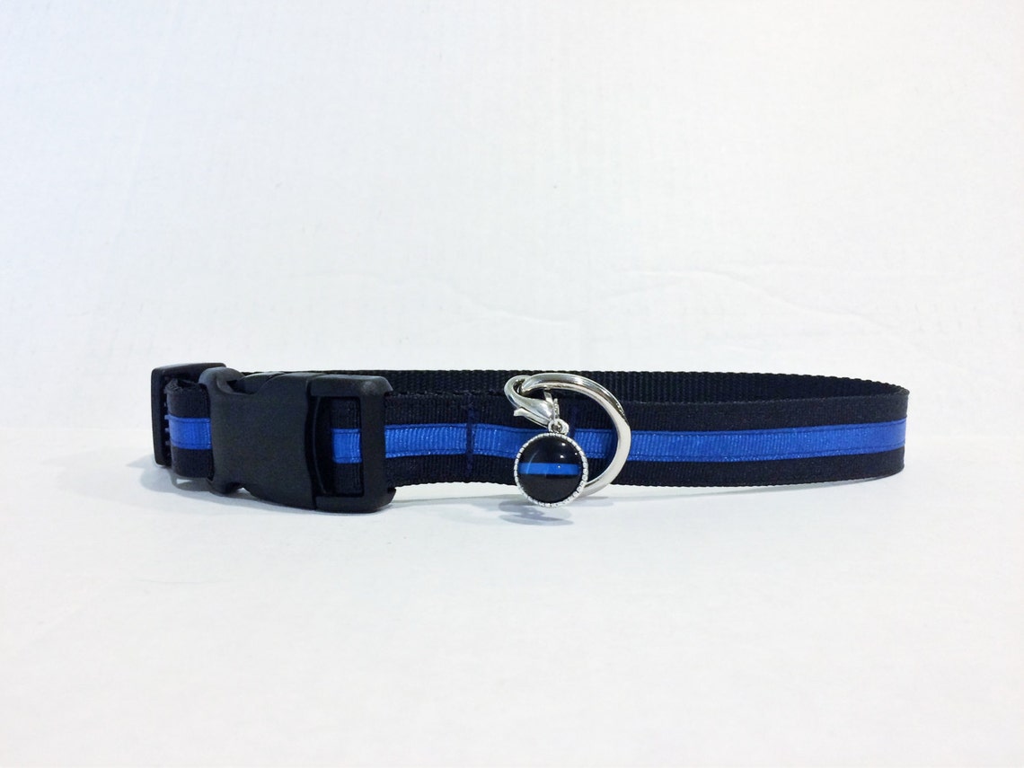 Police Dog Collar Thin Blue Line Police Lives Matter Dog | Etsy