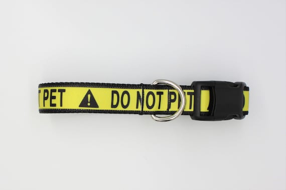Do Not Pet dog Collar/leash sets Service Animal dog Collar | Etsy
