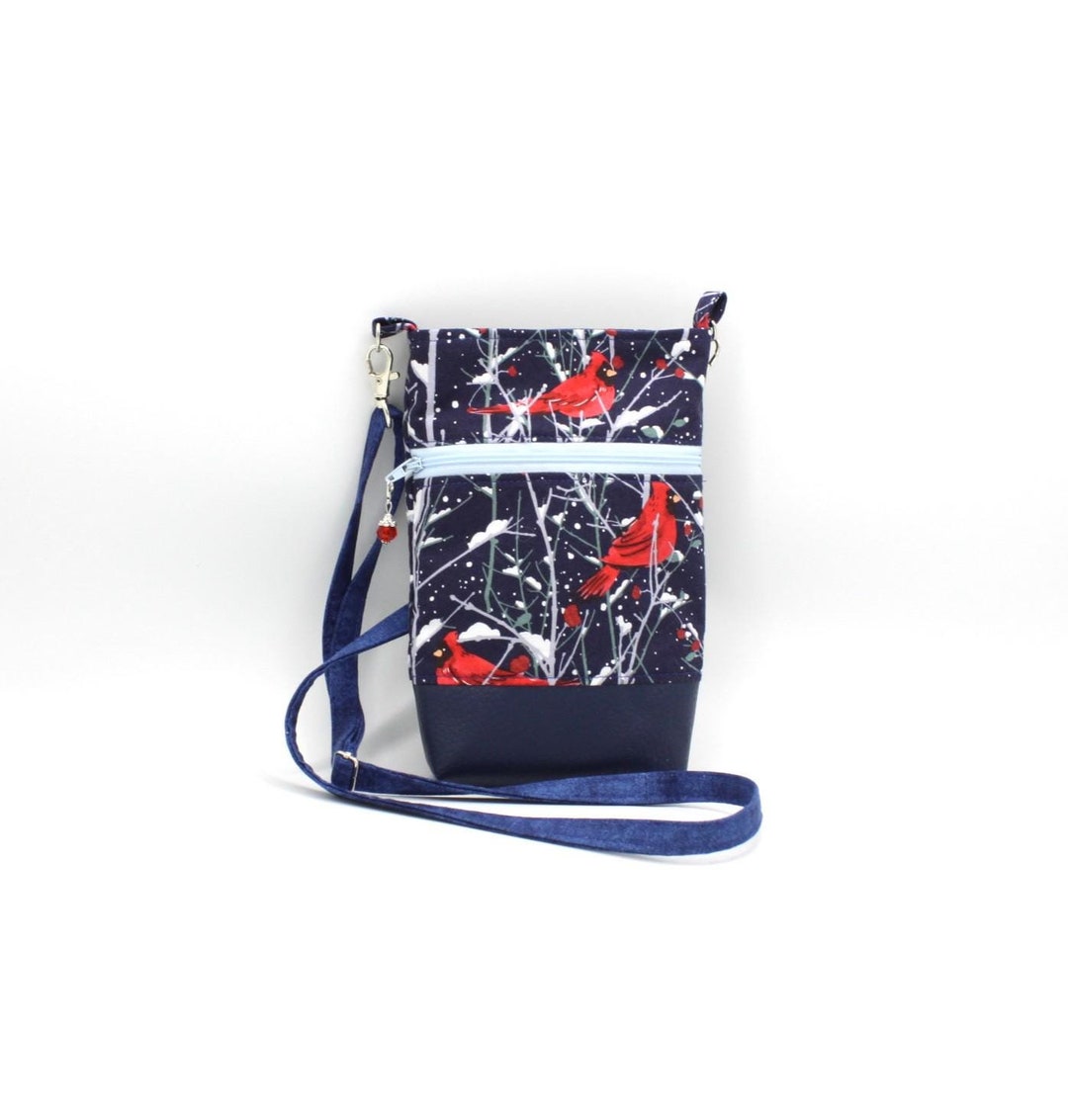 Red Cardinals Crossbody Bag/crossbody Phone Bag/adjustable Crossbody ...