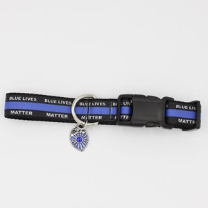 Thin Blue Line Dog Collar, Police Dog Collar, Police K9, Police Lives ...