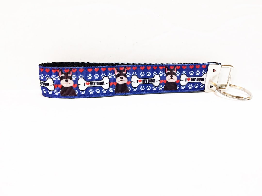 Schnauzer Key Fob/schnauzer Key Chain Made in - Etsy