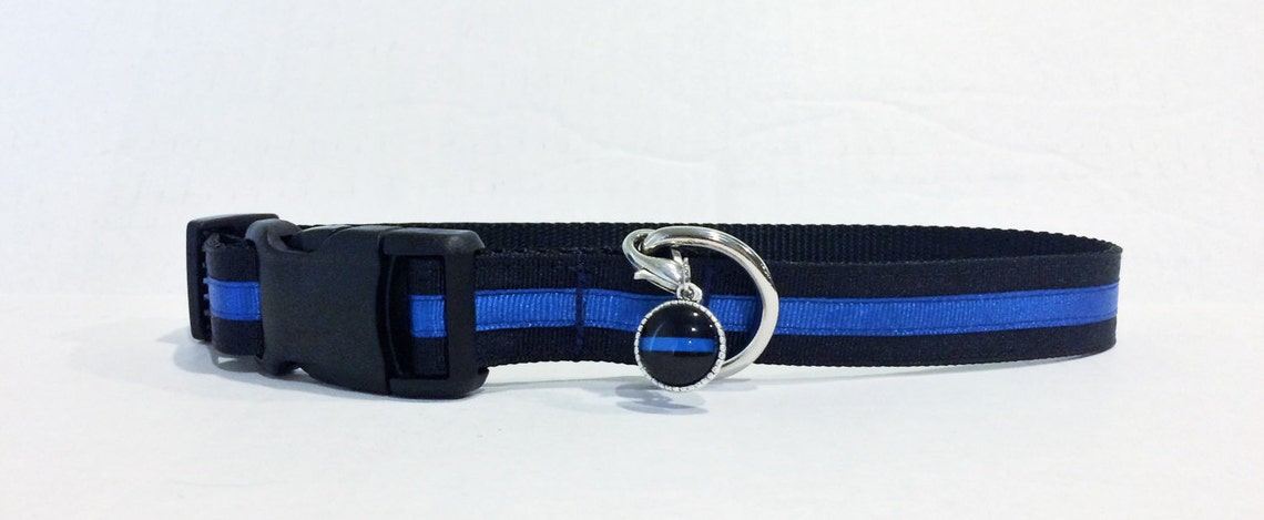 Police Dog Collar Thin Blue Line Police Lives Matter Dog | Etsy