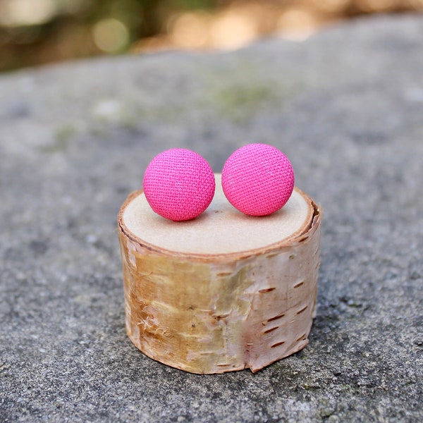 Hot Pink Button - Etsy