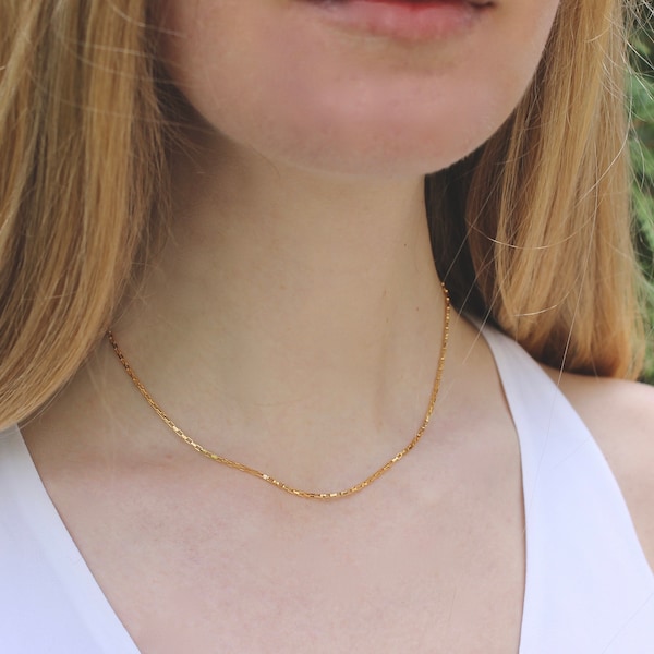 Gold Train Necklace - Etsy