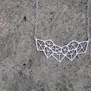 Geometric Shapes Necklace // Gold or Silver // Minimal Necklace ...
