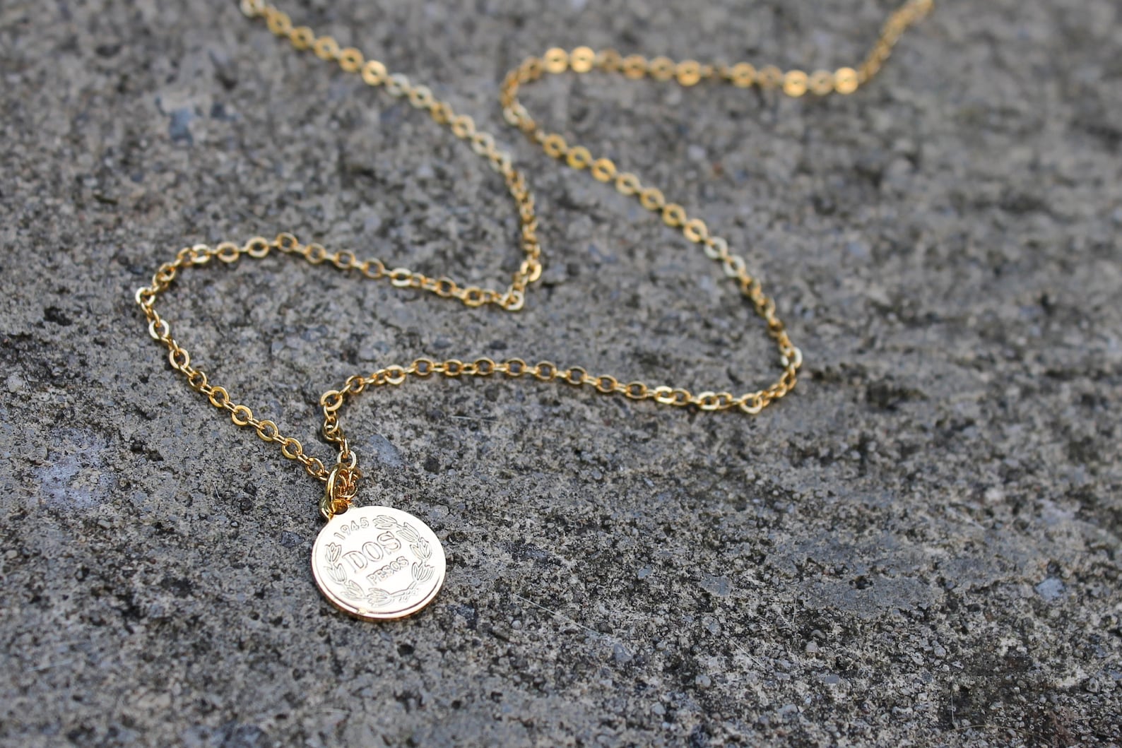 Gold Coin Necklaces for Layering // Coin Medallion // Minimal Necklace ...