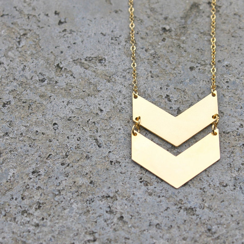 Chevron Necklace - Etsy