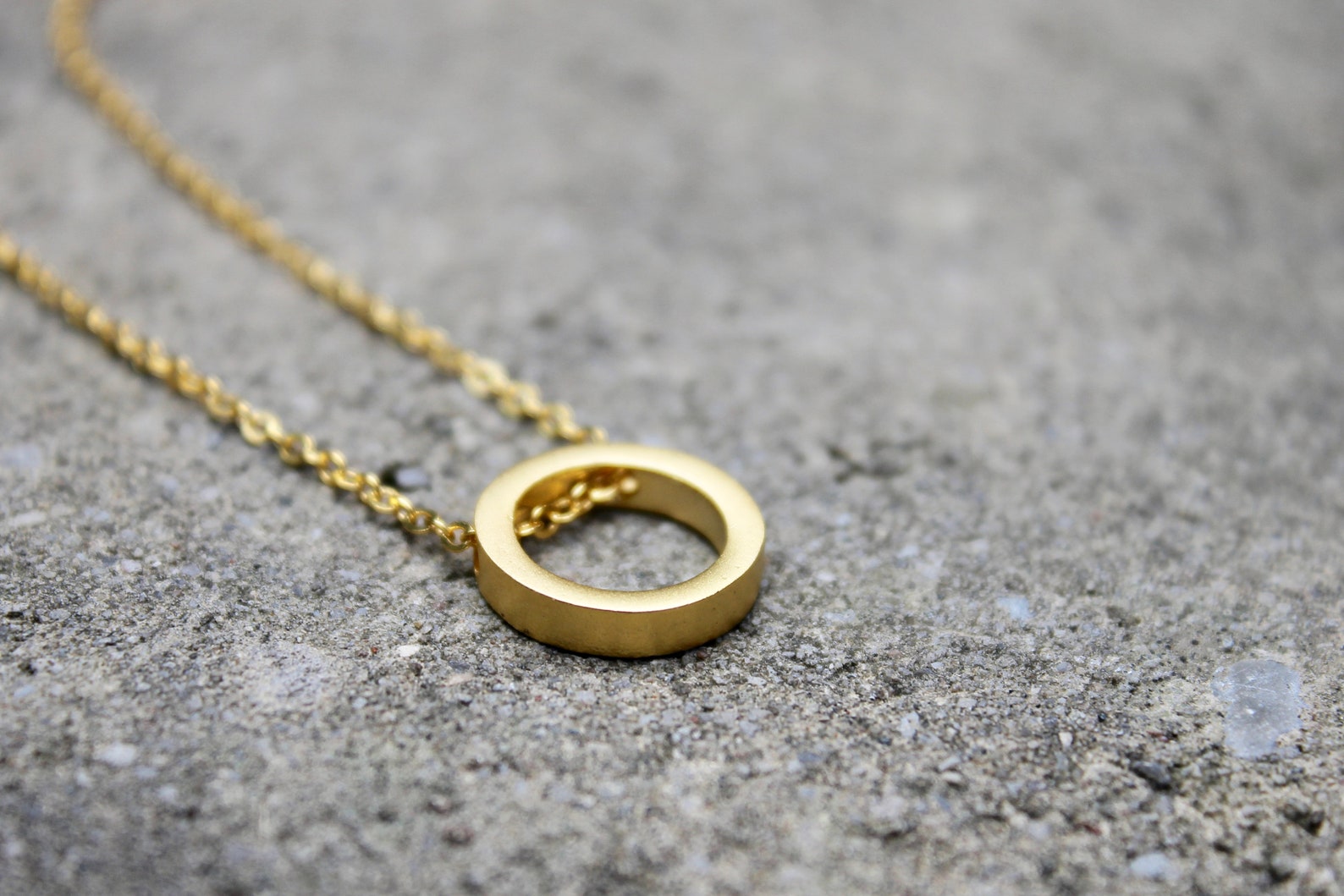 Mod Geometric Shapes // Gold Necklace // Minimal Necklace // - Etsy