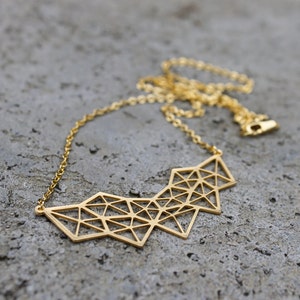 Geometric Shapes Necklace // Gold or Silver // Minimal Necklace ...