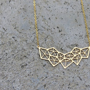 Geometric Shapes Necklace // Gold or Silver // Minimal Necklace ...