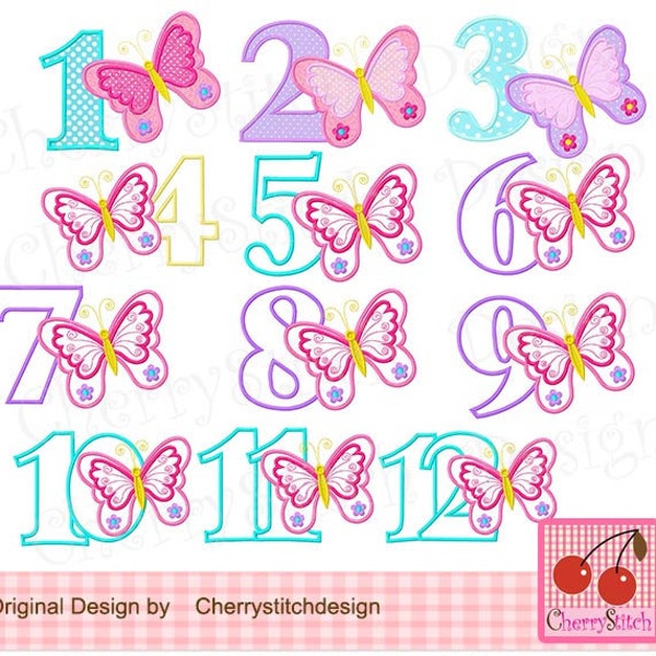 Butterfly Numbers - Etsy