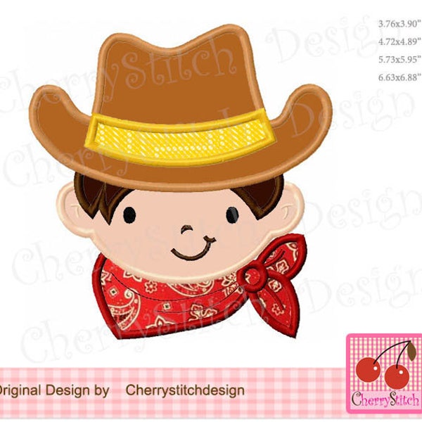 Cowboy Applique - Etsy
