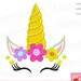 Unicorn Flowers Unicorn Machine Embroidery Design AN0191 - Etsy