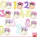 Cow Numbers 0-9 Set Machine Embroidery Applique Design for Gilrs - for ...