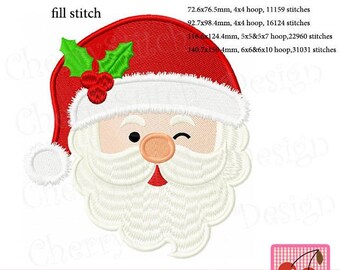 Santa Claus Embroidery Design - Christmas Embroidery Designs for ...