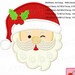 Christmas Santa Claus Christmas Machine Embroidery Applique Design ...