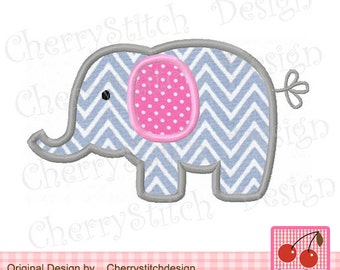 Birthday elephant Number 1 Machine Embroidery Applique