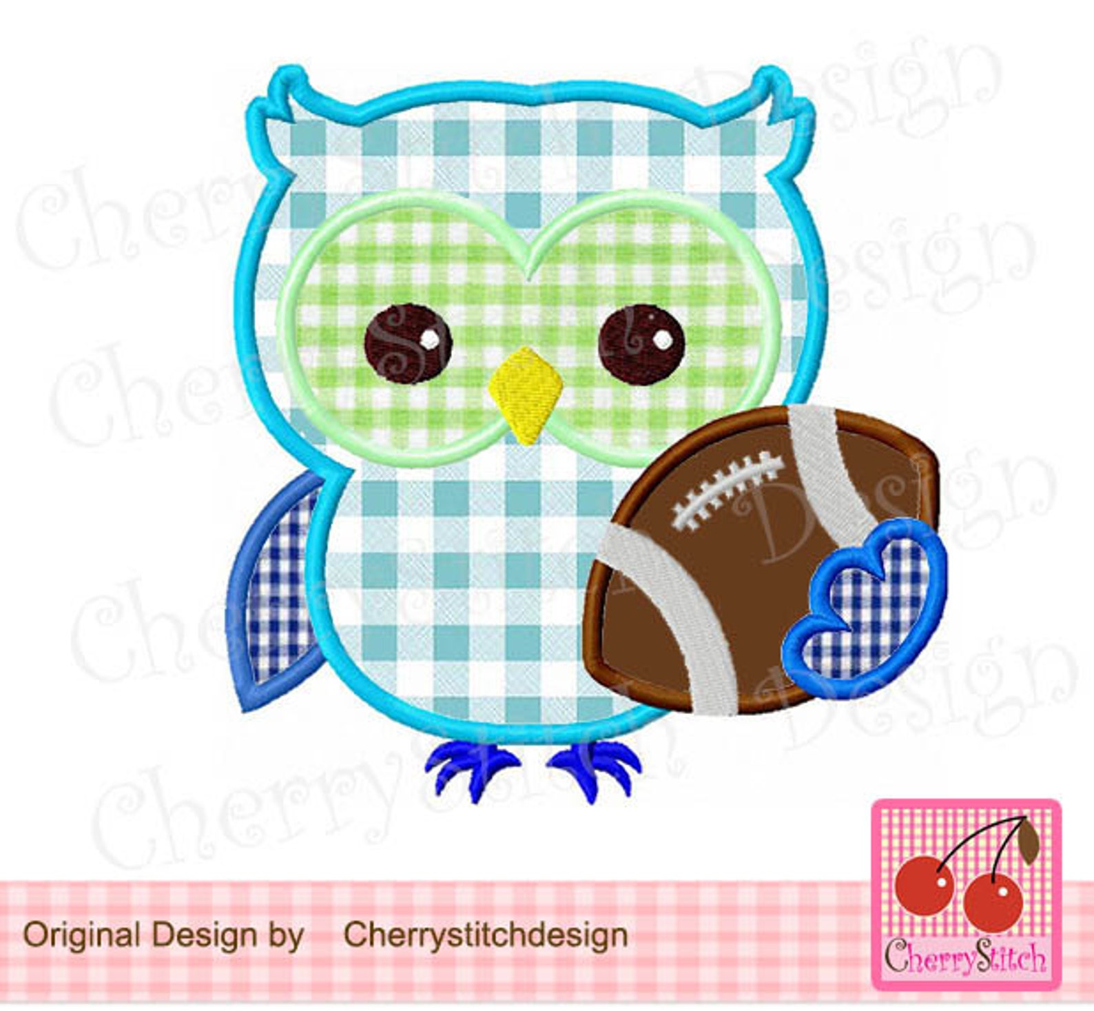 Football Owl Sports Owl Machine Embroidery Applique - Etsy