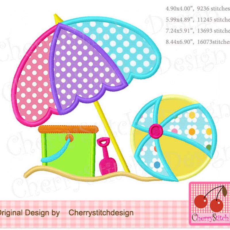 Beach Applique - Etsy