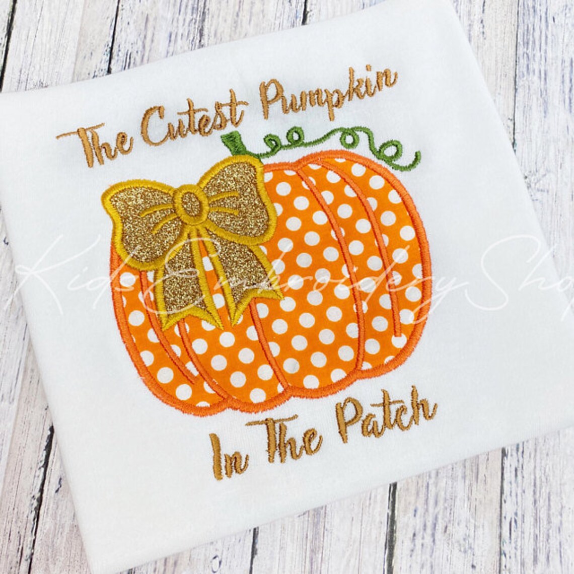 The Cutest Pumpkin in the Patch Halloween Machine Embroidery - Etsy
