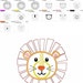 Lion Face Baby Animal Embroidery Applique AN0469 - Etsy