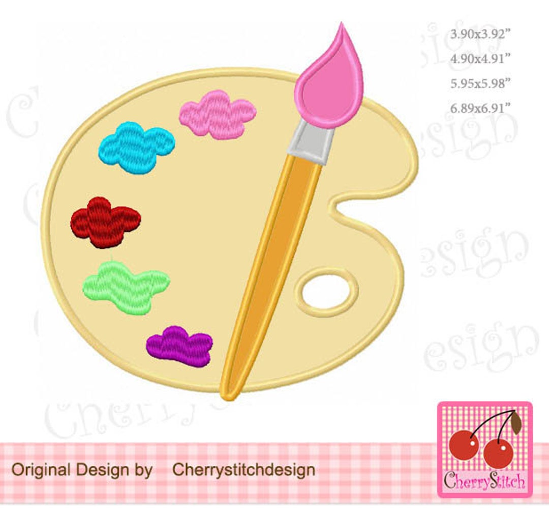 Back to School Paint Palette Applique, Back to School Teacher Shirt ...