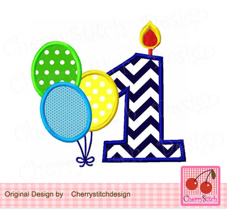 Birthday Number 1 With Balloonsmy 1st Birthdaymy First - Etsy