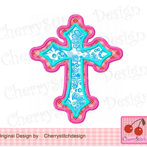 Cross Applique Machine Embroidery Design Cross Applique - Etsy