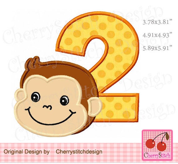 Birthday number 2 with Monkey boy My 2nd BirthdayMonkey | Etsy