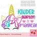 Back to School Kindergarten is Magical Unicorn Machine - Etsy
