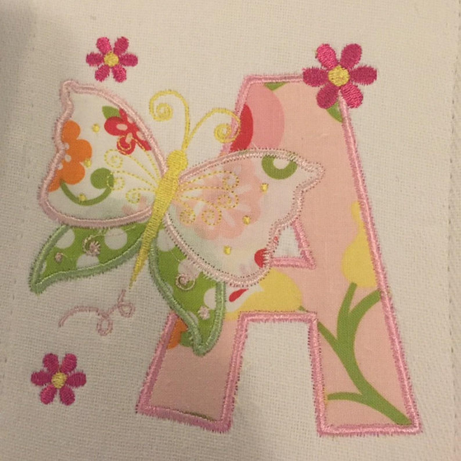 Embroidery Design Butterfly Monogram A Letter A Machine - Etsy