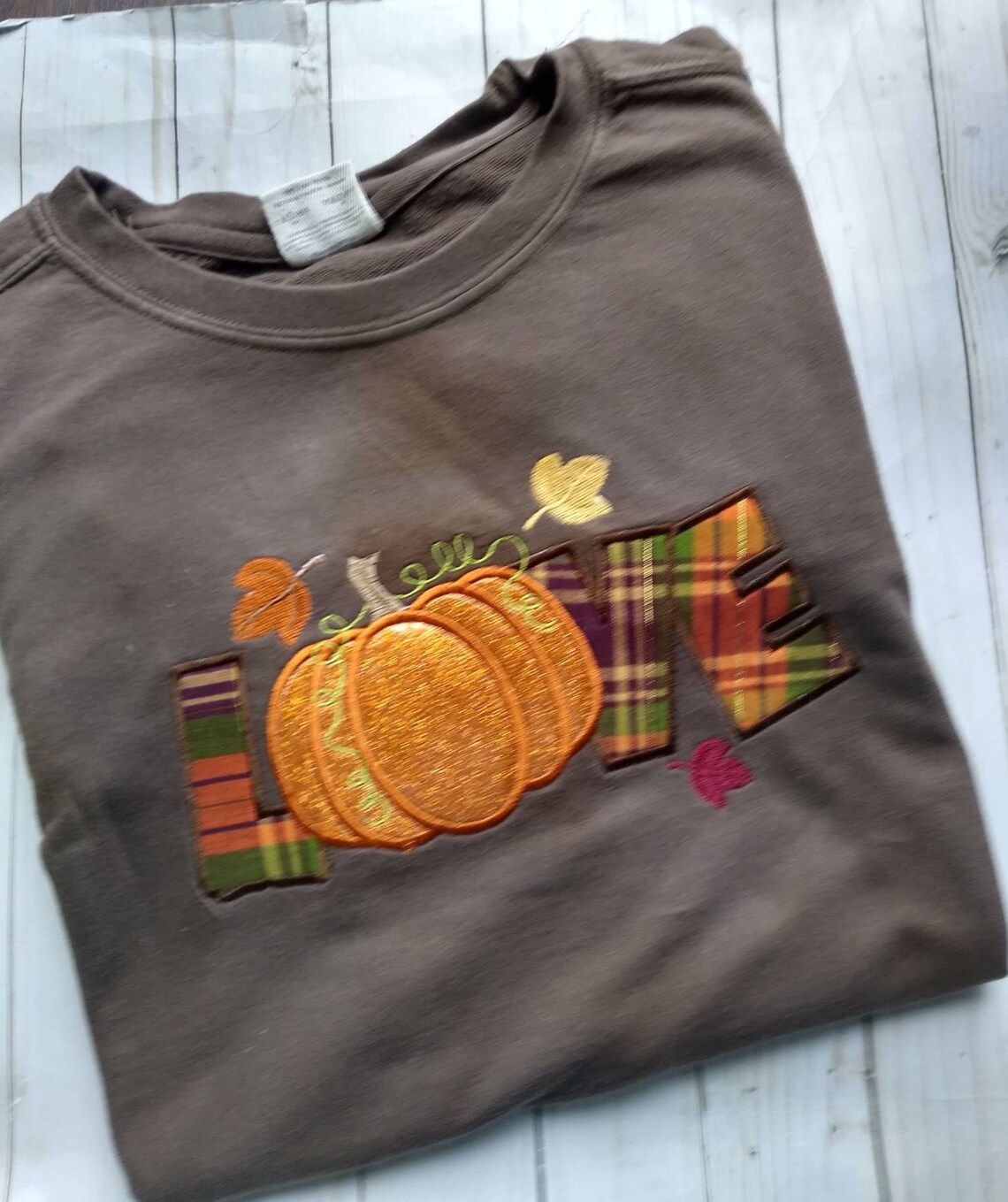 Thanksgiving LOVE Pumpkin Fall Pumpkin Machine Embroidery - Etsy