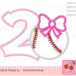 Baseball Number 2 Sports Ball Birthday Number 2 Machine - Etsy