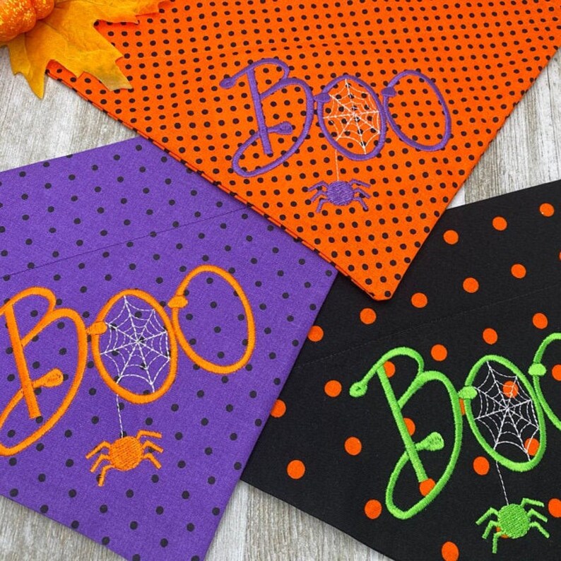 Halloween BOO Filled Stitches Machine Embroidery Design - Etsy