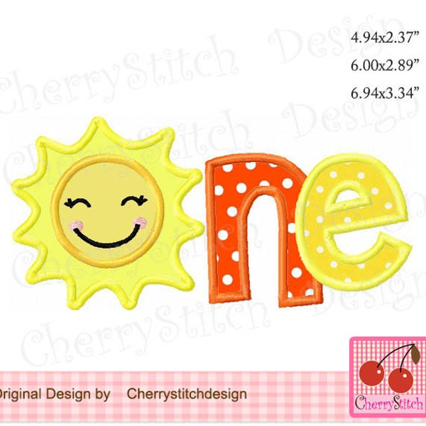 Sun Applique - Etsy