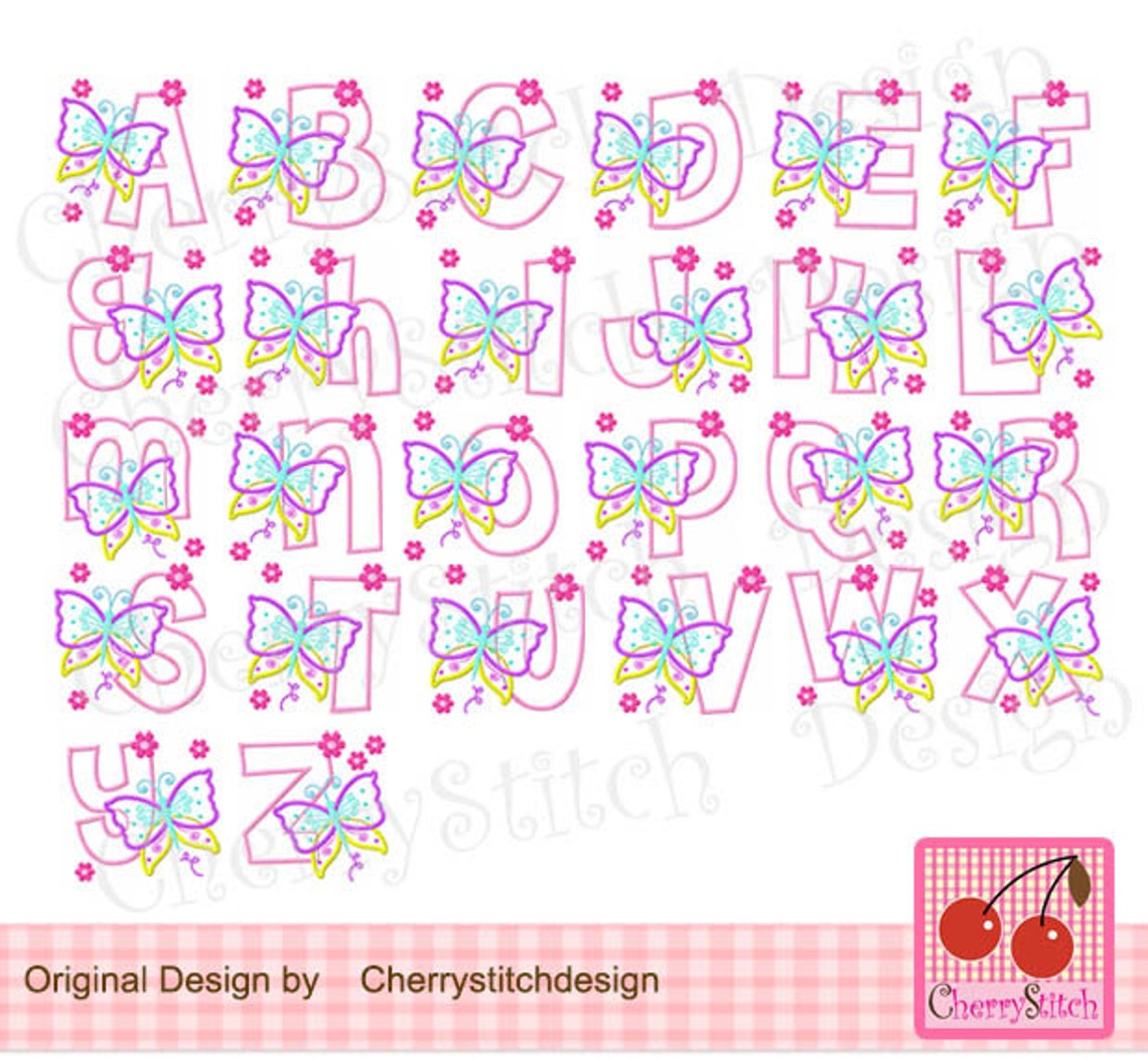Butterfly Alphabet Butterfly Monogram Butterfly Letters Set | Etsy