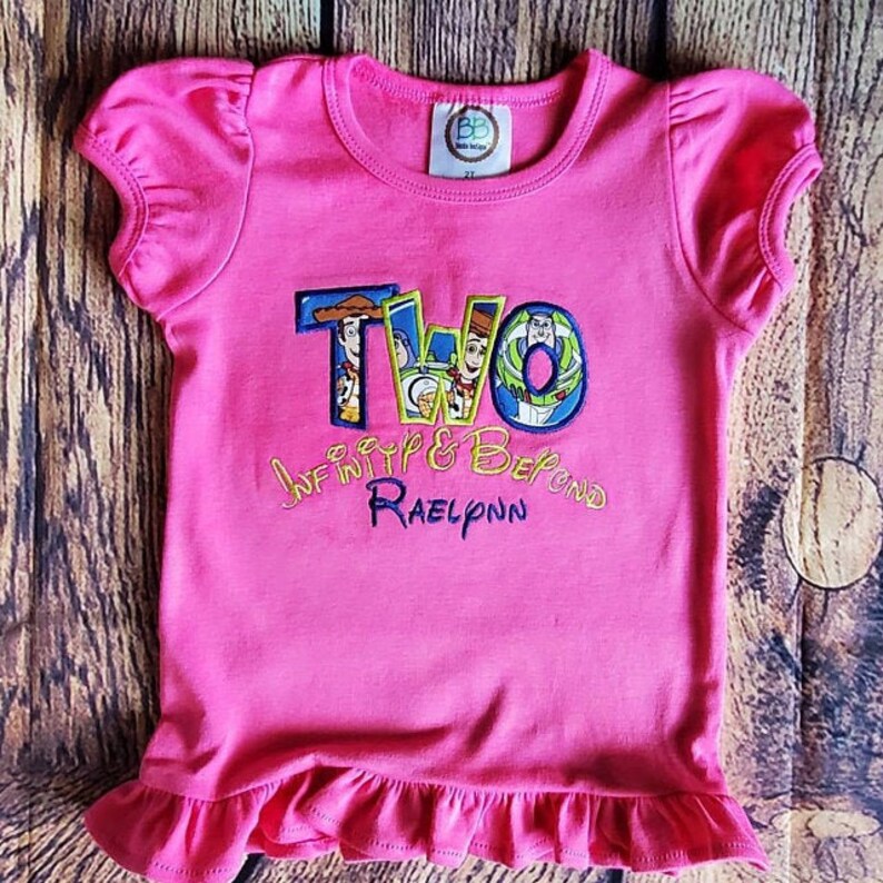 Birthday Number Two Applique - Machine Embroidery Design - Etsy