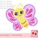 Embroidery Design Butterfly Girly Butterfly Machine Embroidery Applique ...