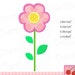 Spring Flower, Single Flower Embroidery Applique SPRING10 for 4X4 5x7 ...
