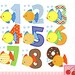 Fish Numbers Birthday Numbers Set Embroidery Applique - Etsy